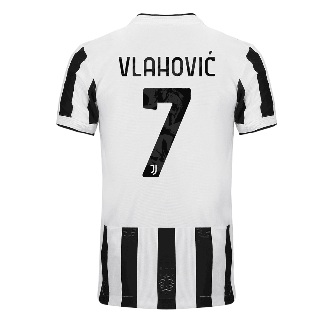 Authentic VLAHOVIĆ #7 Juventus Home Soccer Jersey 2021/22