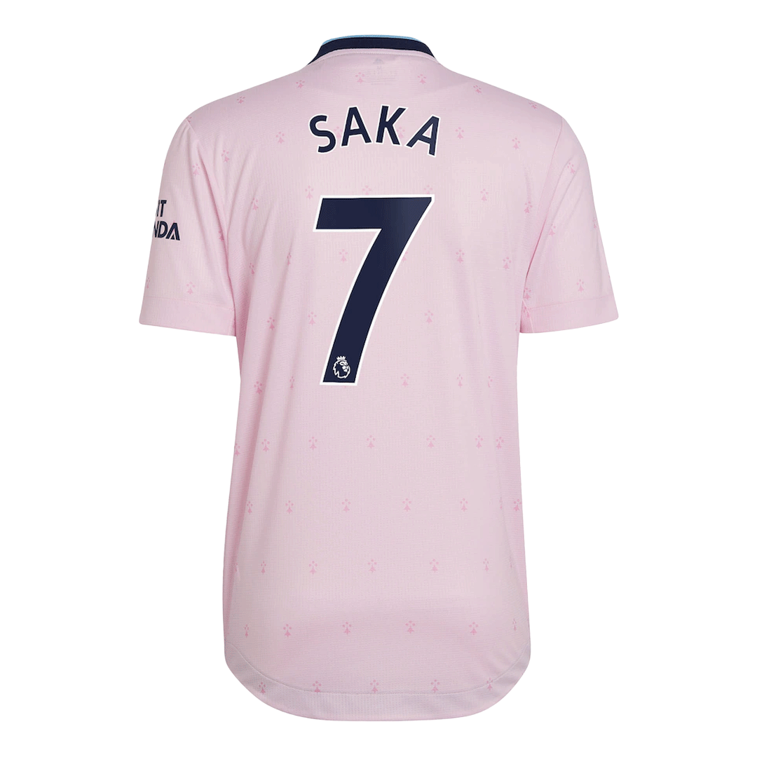 Authentic SAKA #7 Arsenal Third Away Soccer Jersey 2022/23