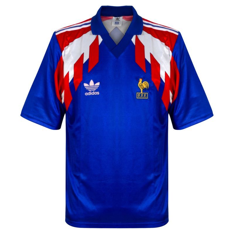 Retro 1990 France Home Soccer Jersey