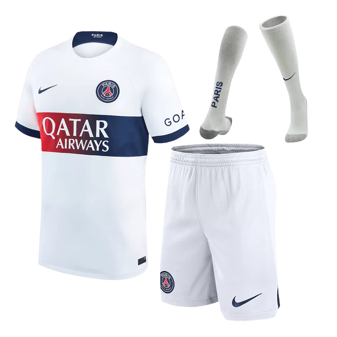 PSG Away Soccer Jersey Kit(Jersey+Shorts+Socks) 2023/24