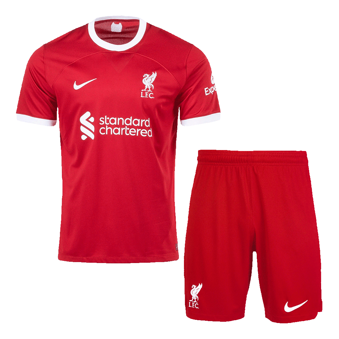 Liverpool Home Soccer Jersey Kit(Jersey+Shorts) 2023/24