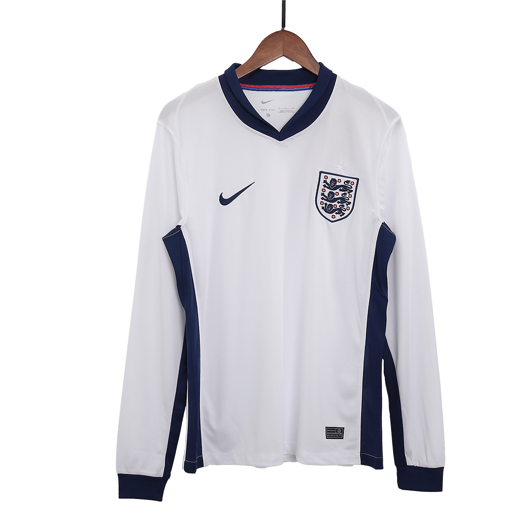 England Home Long Sleeve Soccer Jersey Euro 2024